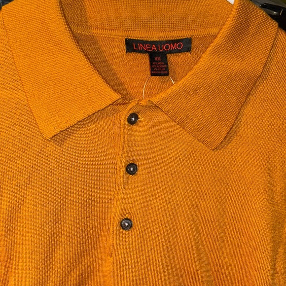 Linea Uomo | Sweaters | Mens Gold Sweater Linea Uomo | Poshmark